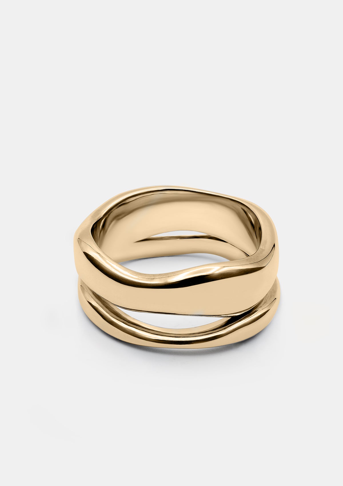 Isla Double Ring – Minimalist Gold Statement Ring | Sofia Kov